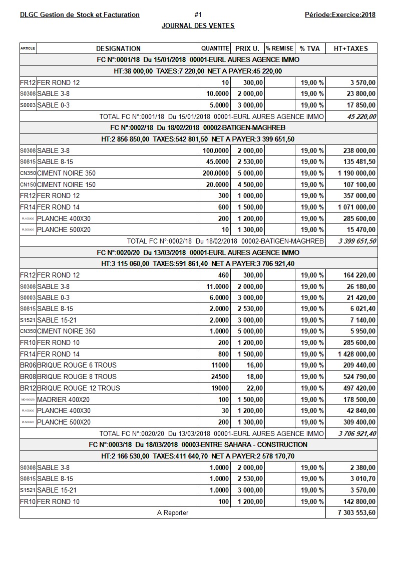 V05-JOURNAL DES VENTES PAR LIGNE
